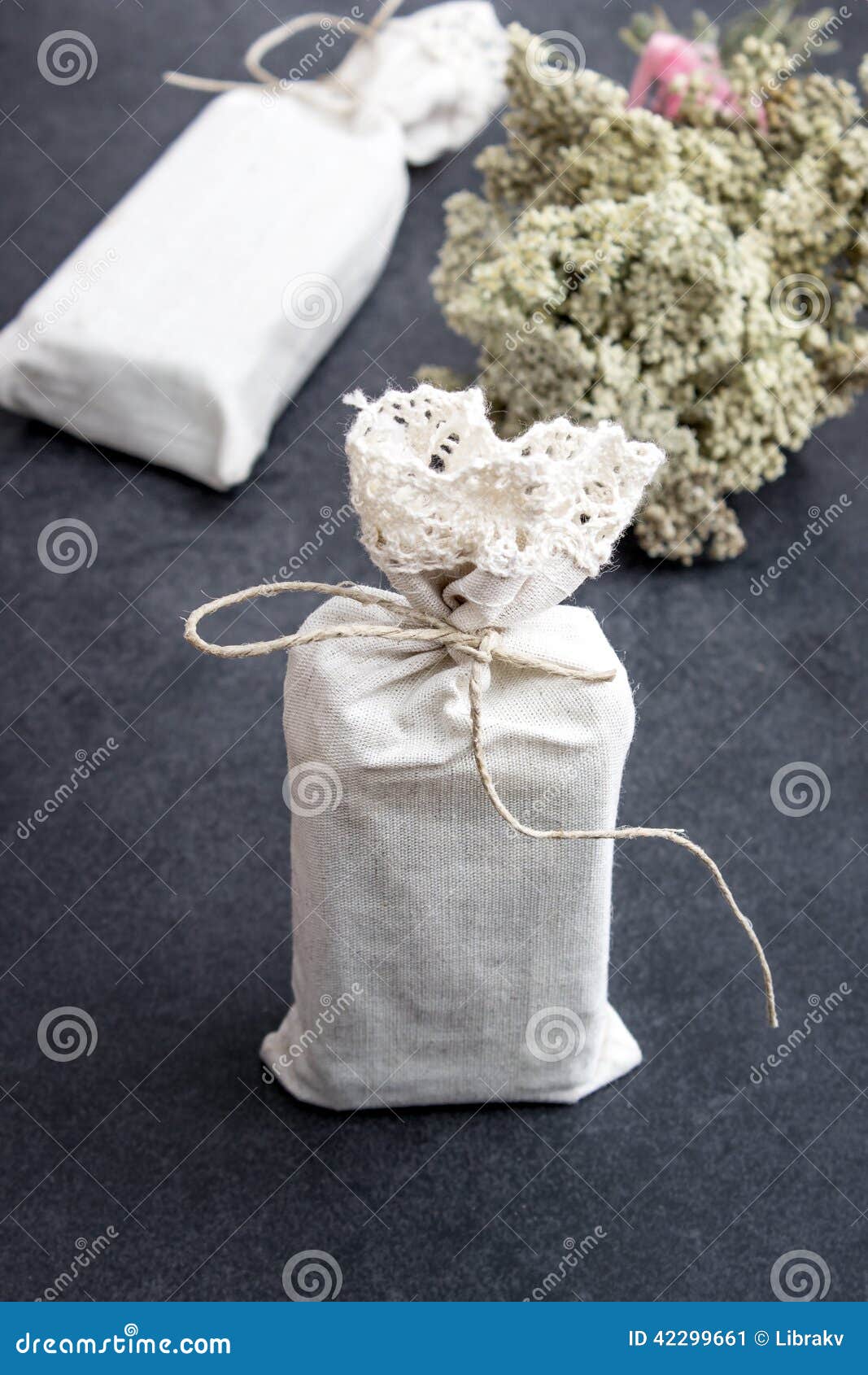 Hand Crafted Gifts on Rustic Background Stock Image - Image of birthday ...