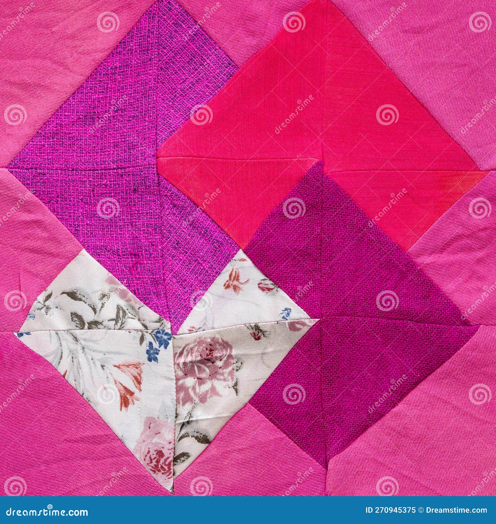 Hand-crafted Square Piece for Pathcwork Fabric Stock Image - Image of ...