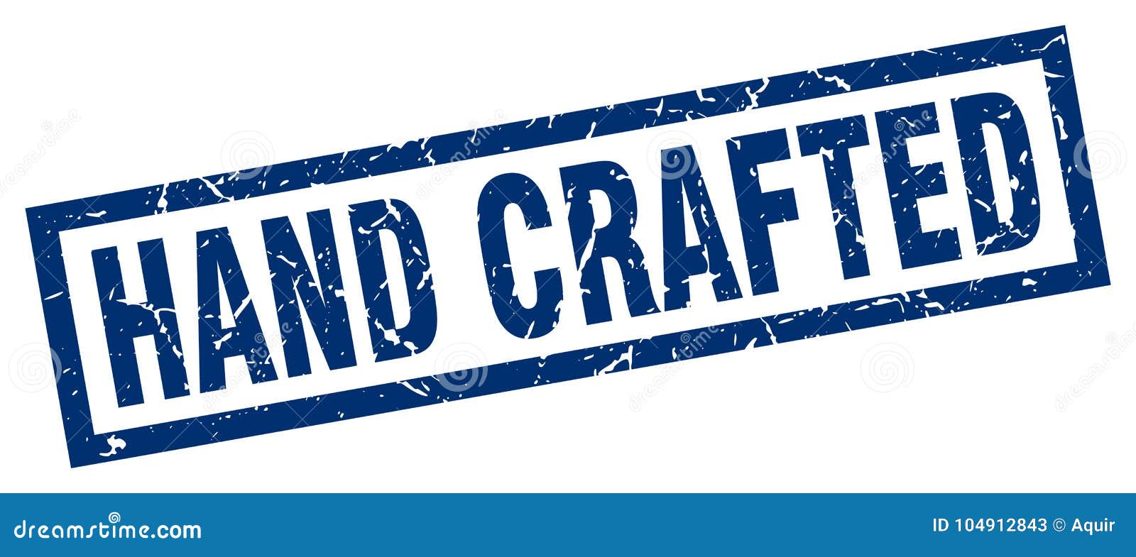 Hand crafted stamp stock vector. Illustration of white - 104912843