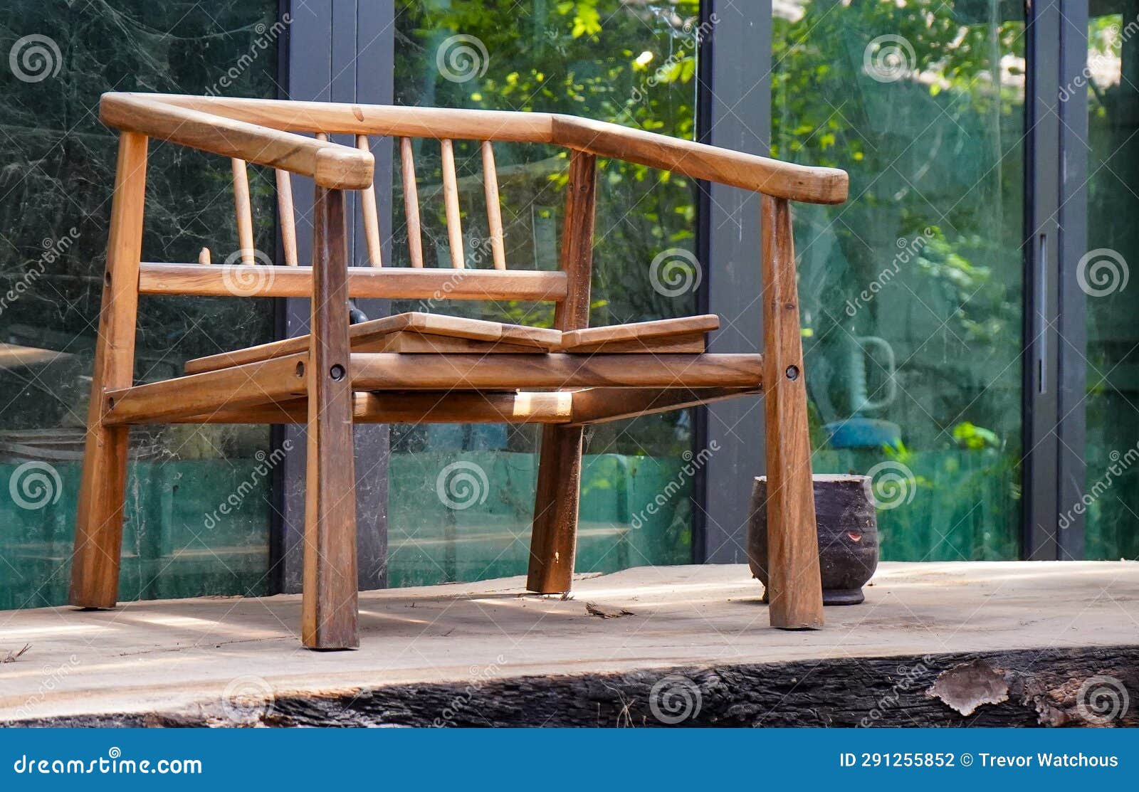 Hand Crafted Wooden Chair on Display Stock Photo - Image of chair, hand ...