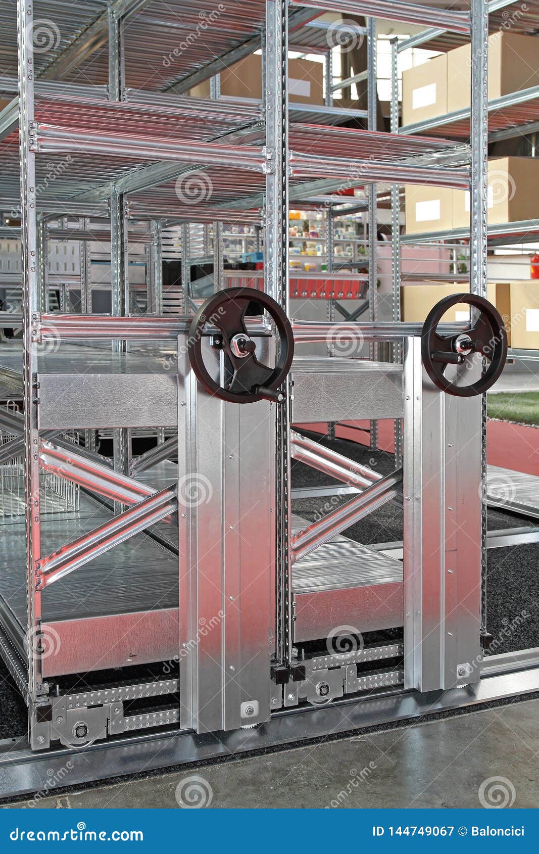 Movable Shelving Units Royalty-Free Stock Photography | CartoonDealer ...