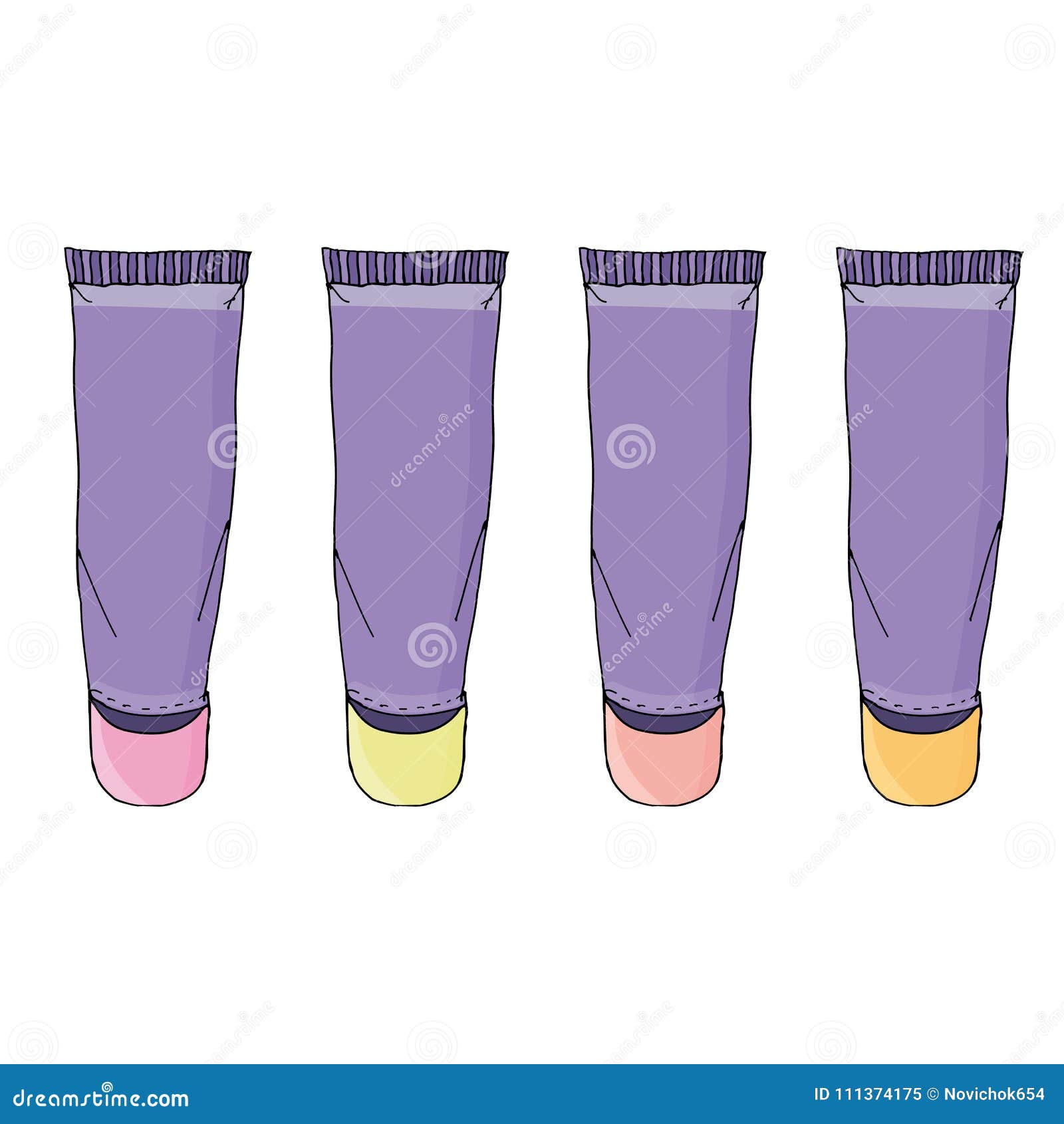 Hand drawn Hand cream. stock vector. Illustration of glamour - 111374175