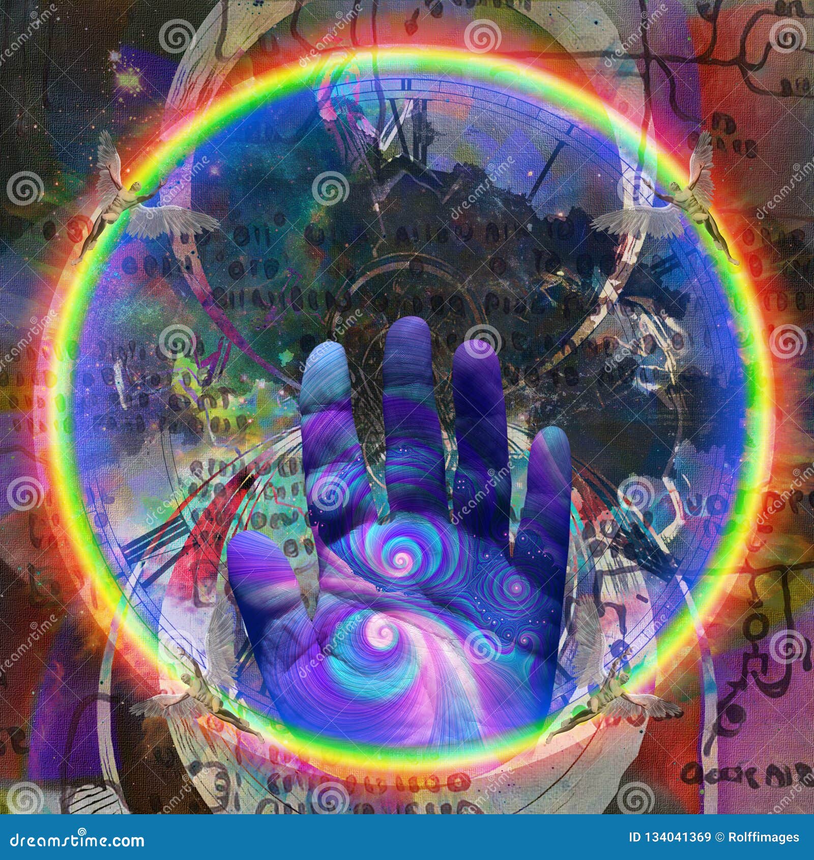 Hand of Creator stock illustration. Illustration of creative - 134041369