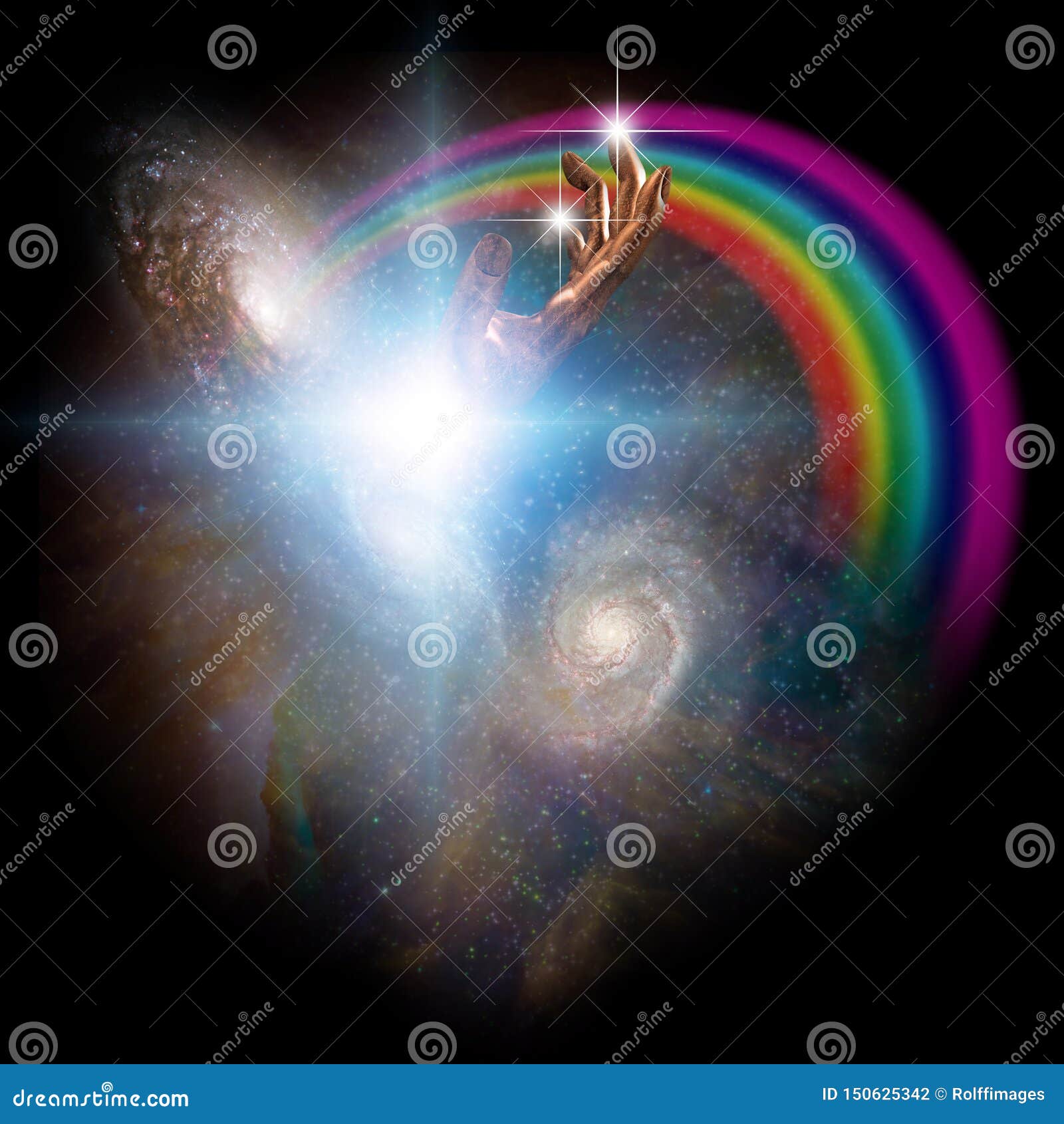 Hand of creator stock illustration. Illustration of creator - 150625342