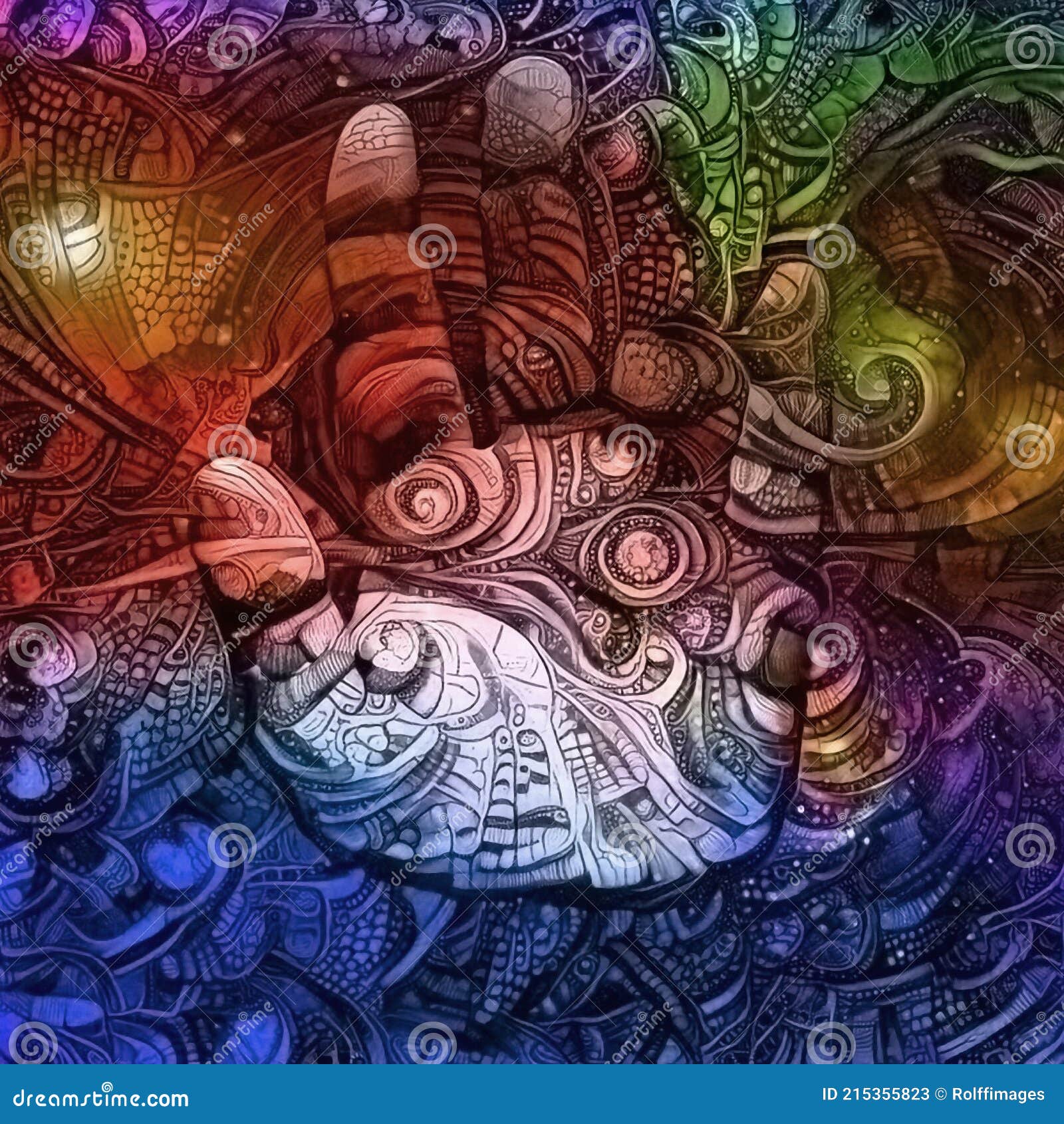 Hand of creator stock illustration. Illustration of flames - 215355823