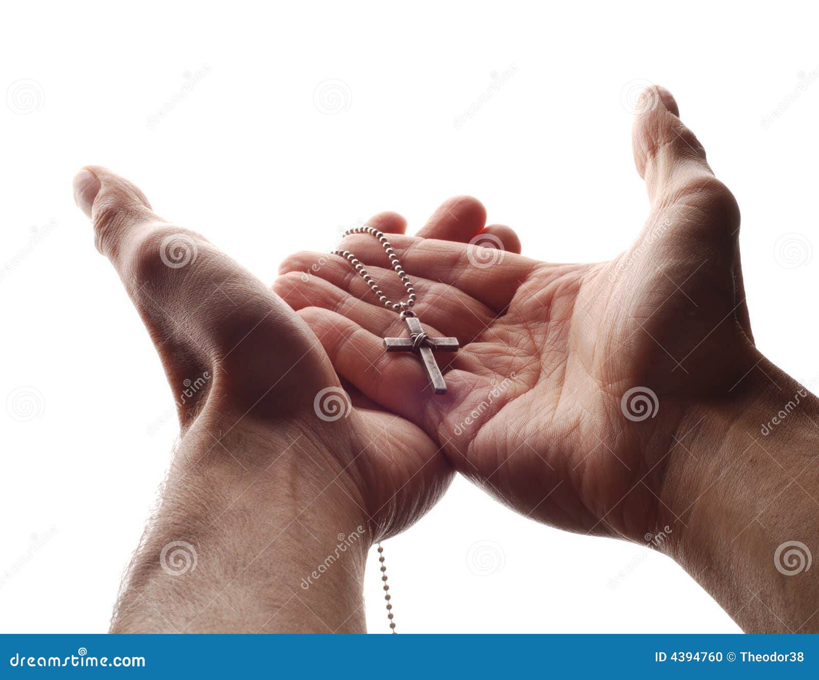 Hand and cross stock photo. Image of religion, fingers - 4394760