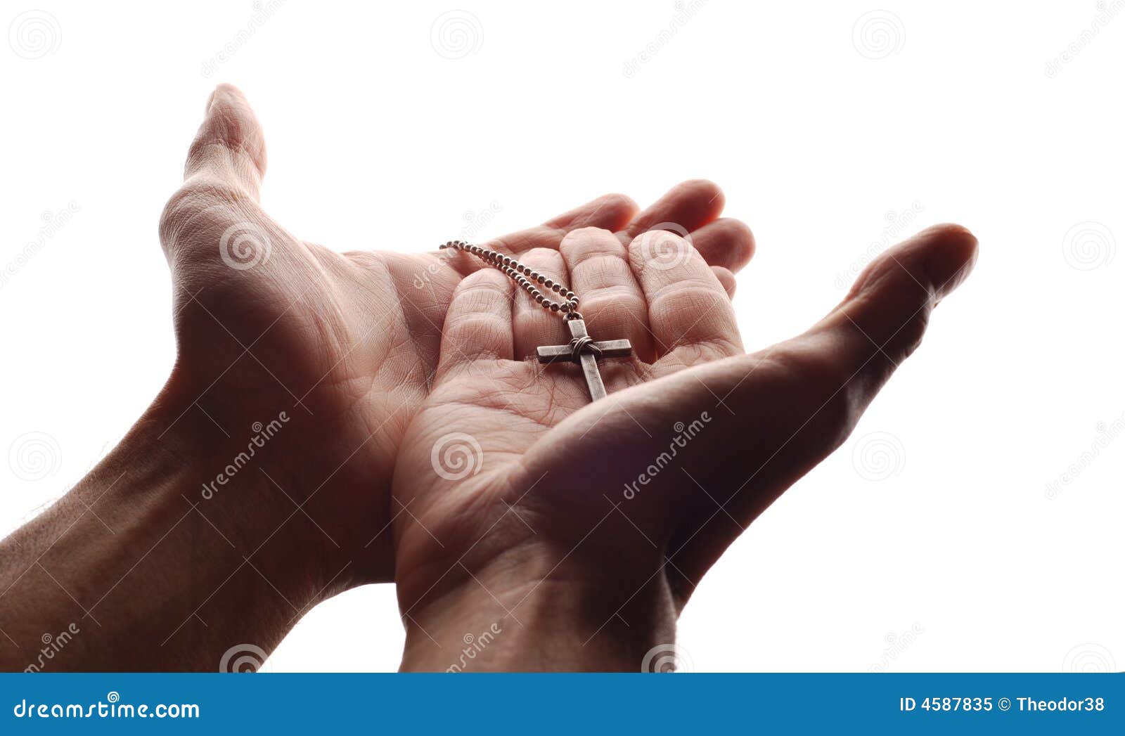 Hand and cross stock image. Image of jesus, crucifix, hope - 4587835