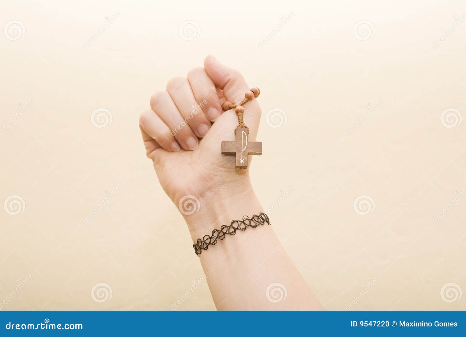 Hand with cross stock photo. Image of mantra, bible, devotee - 9547220