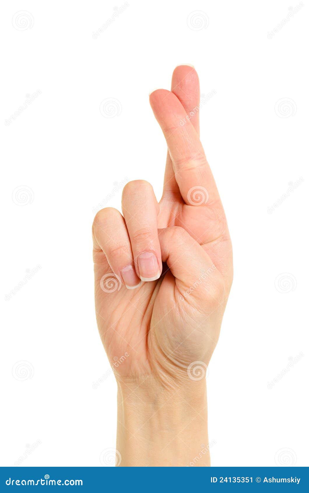 Hand with crossed fingers stock image. Image of black - 24135351
