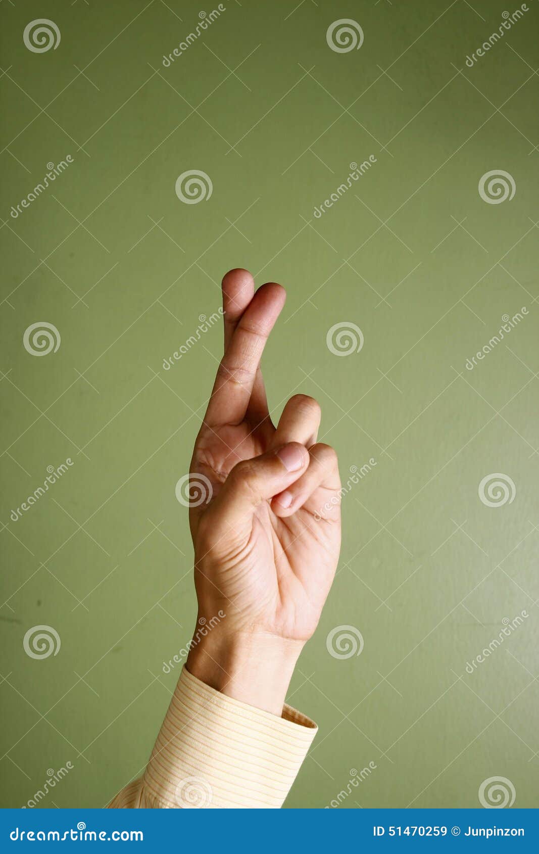 Hand crossing fingers stock image. Image of fingernails - 51470259