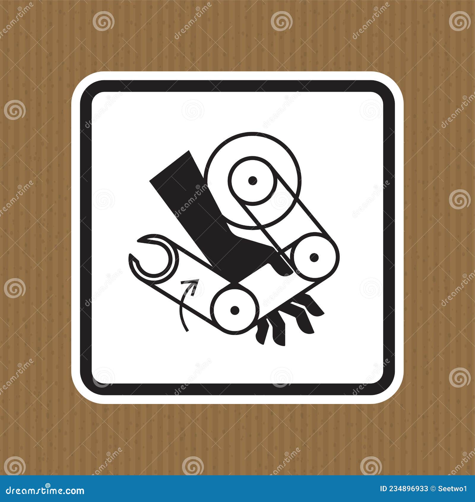 Hand Crush Robot Symbol Sign Isolate on White Background,Vector ...