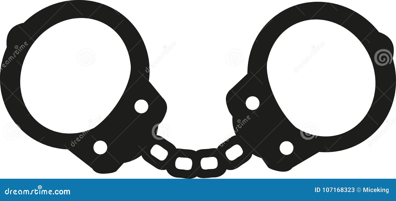 Hand cuffs icon stock vector. Illustration of cuffs - 107168323