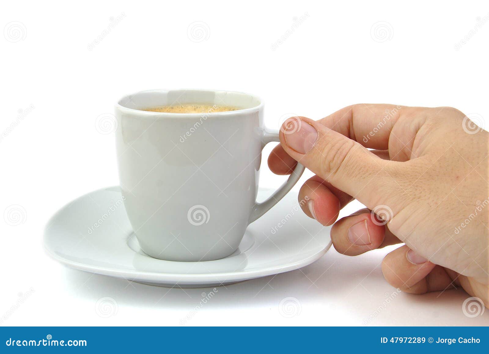 Hand and a cup of coffee stock image. Image of chalk - 47972289
