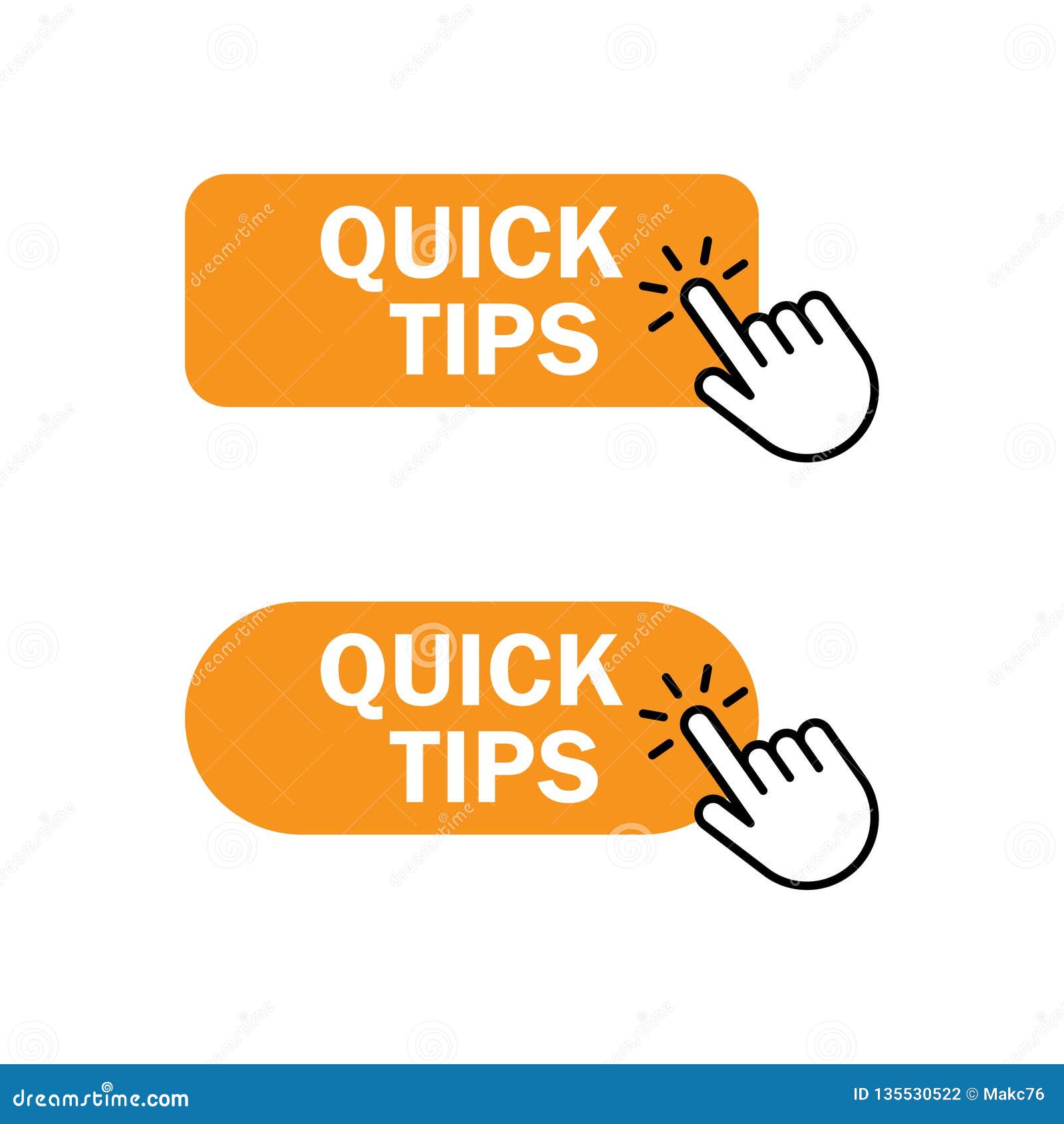 Tips Button Shows Guidance Suggestions Stock Photography ...