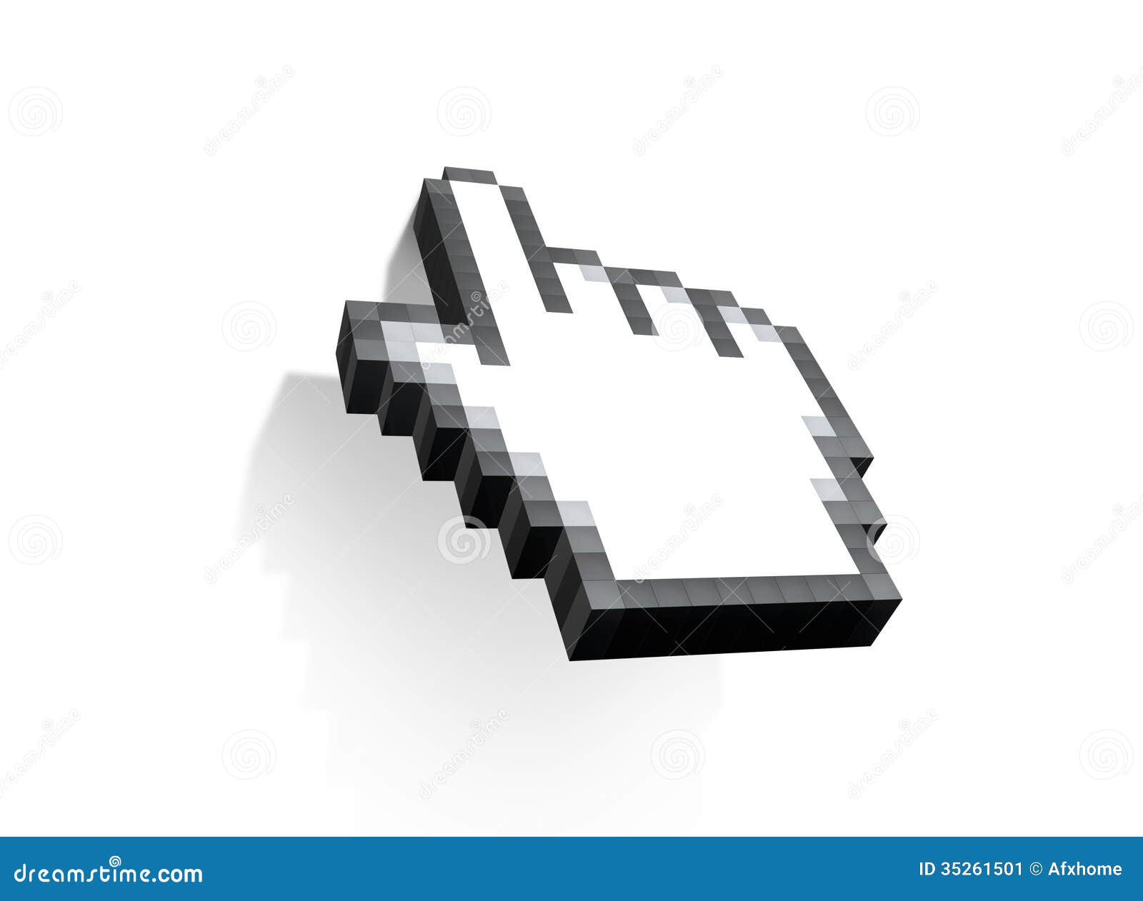 Cursor Computer Pointer Line And Silhouette Icon Set. Arrow And Hand ...