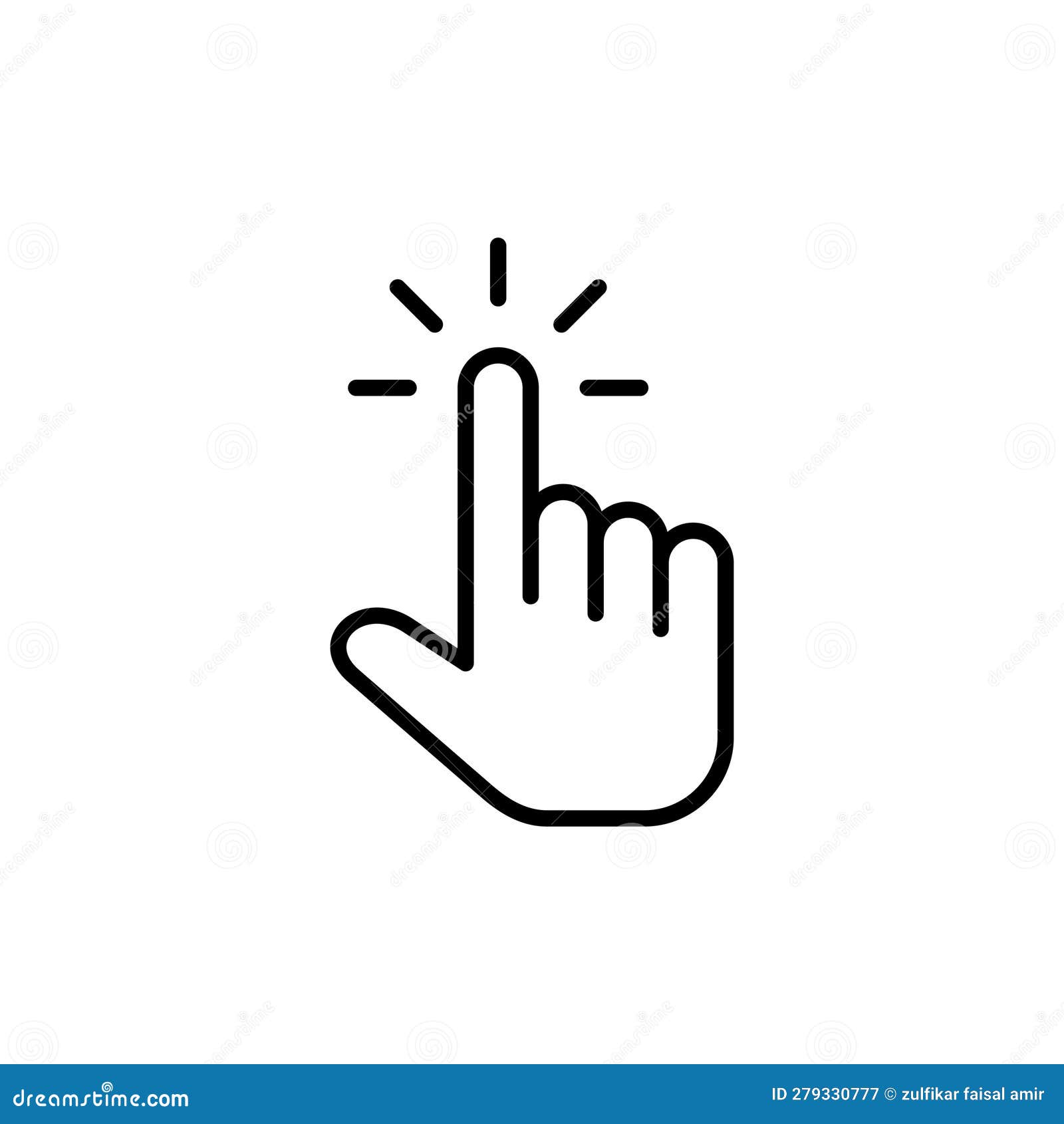 Hand Cursor Icon. Cursor Vector. Hand Cursor Icon Clik Stock Vector ...