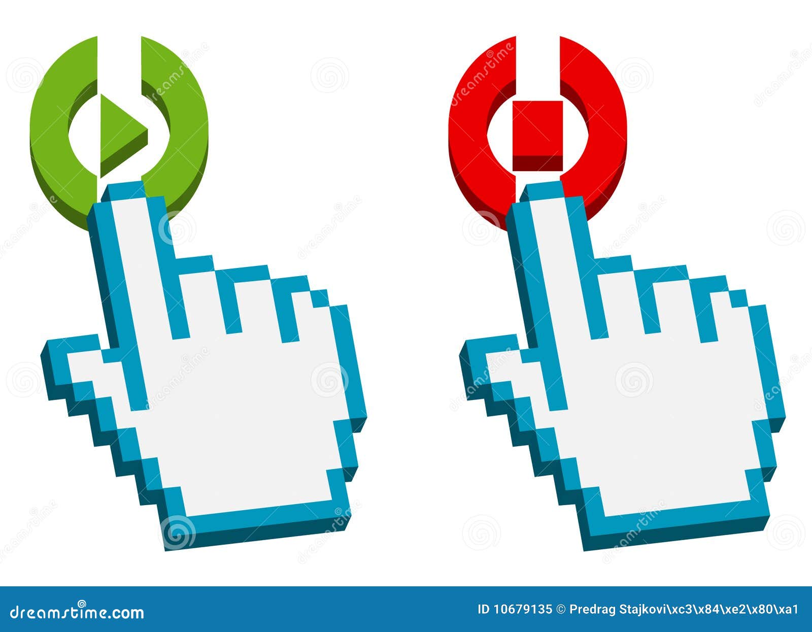 Set Stop Button Icon On White Background. Flat Style. Stop Button Icon ...
