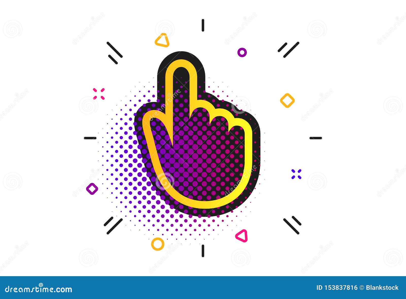 Hand Cursor Sign Icon. Hand Pointer Symbol. Vector Stock Vector ...