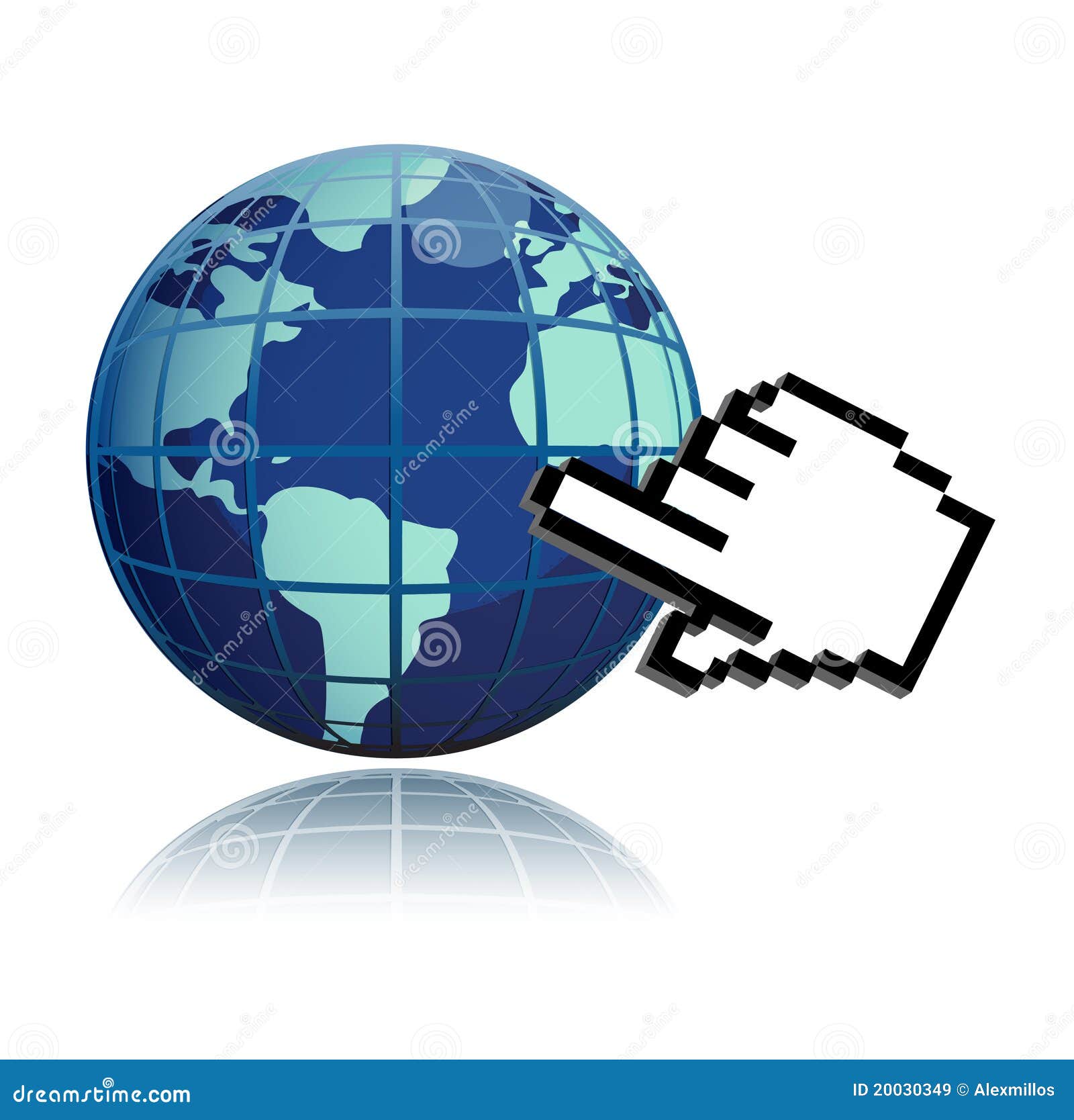 Cubic Globe With World Map Outline Stock Image | CartoonDealer.com #2998177