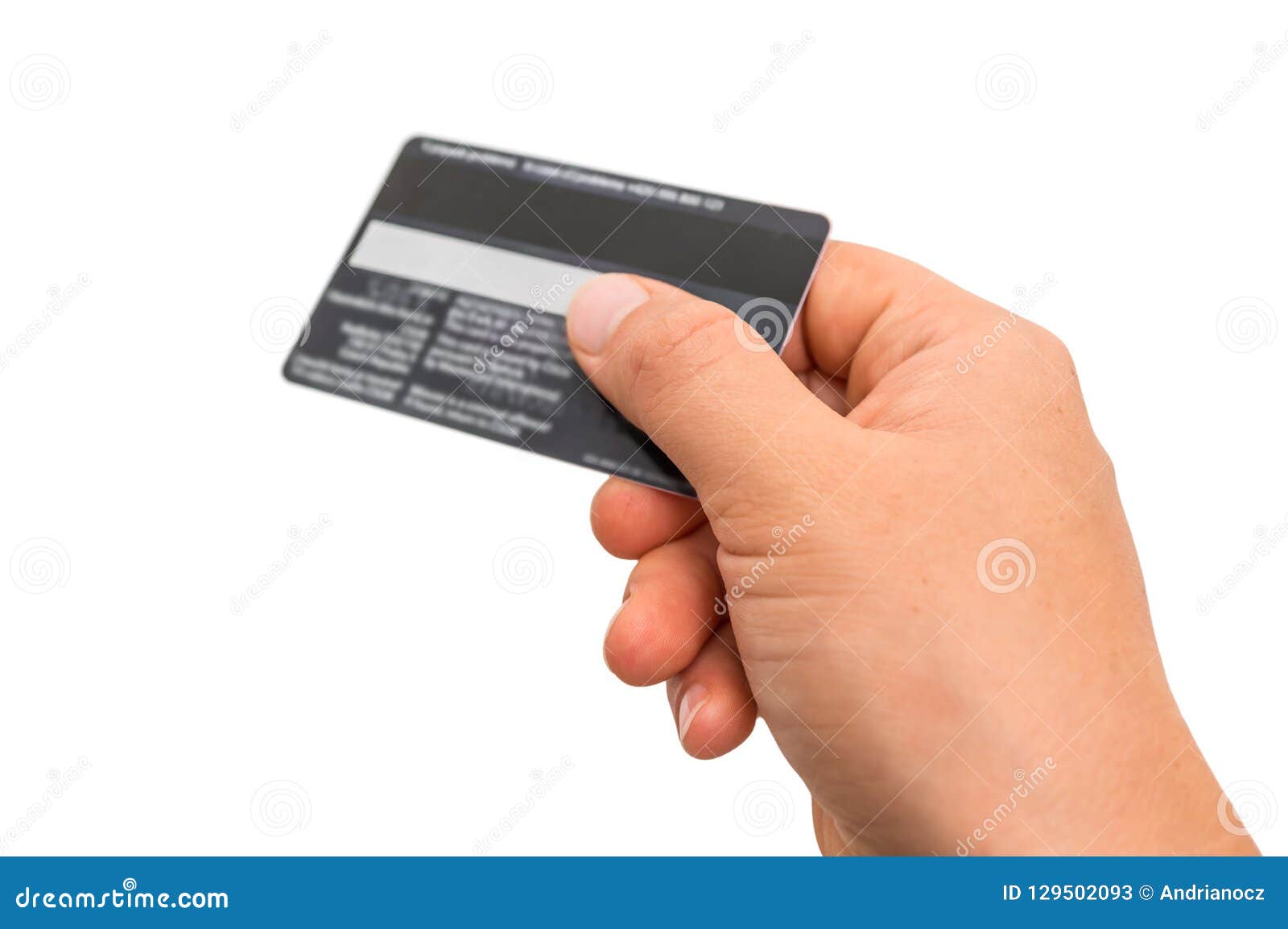 Hand of Customer Give Credit or Debit Card - Payment Concept Stock ...