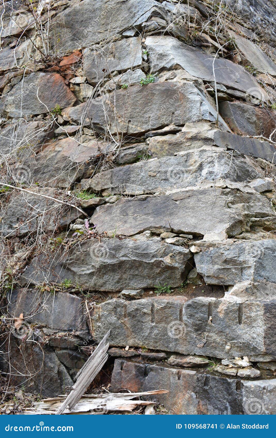 Hand Cut Stone is Shown in a River Dam Stock Image - Image of hand ...