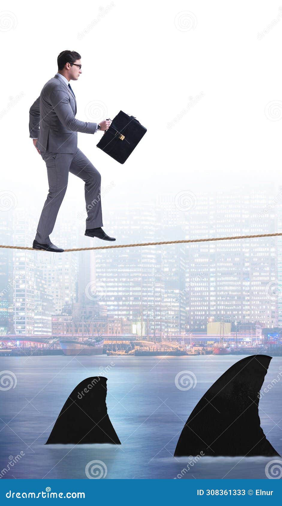 Hand Cutting Rope in Business Risk Concept Stock Image - Image of risky ...