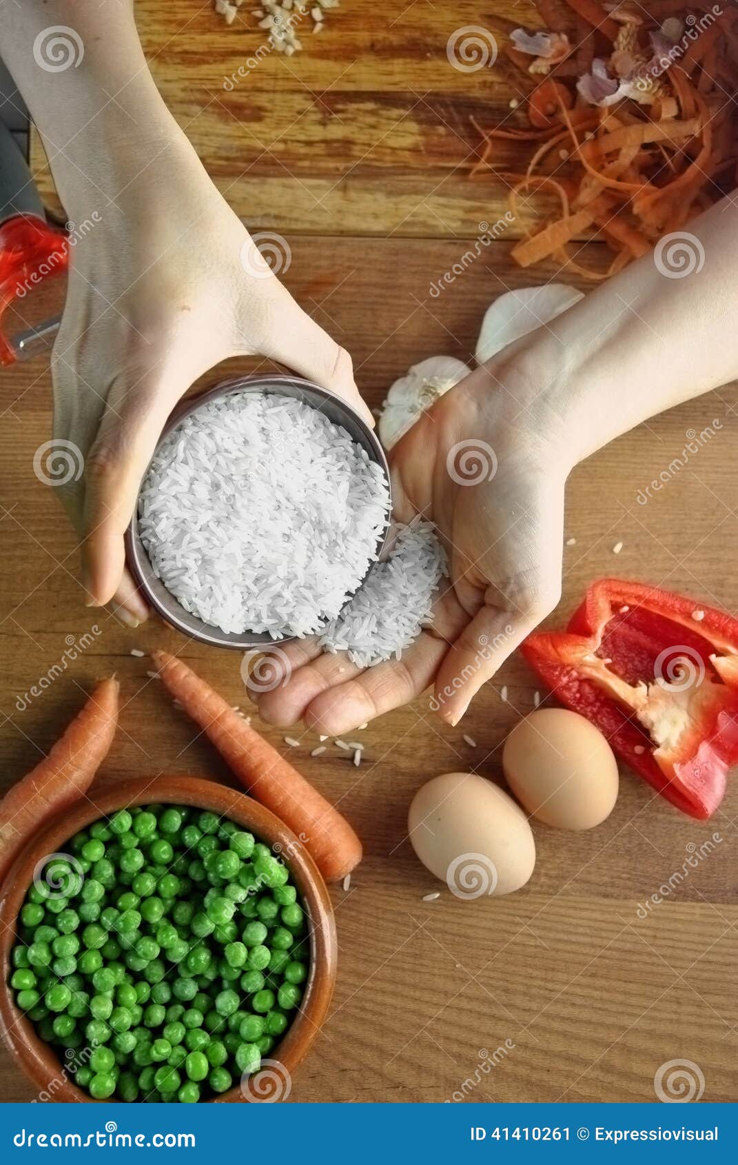 Hand Cutting Vegetables for Cooking Stock Image - Image of kitchen ...