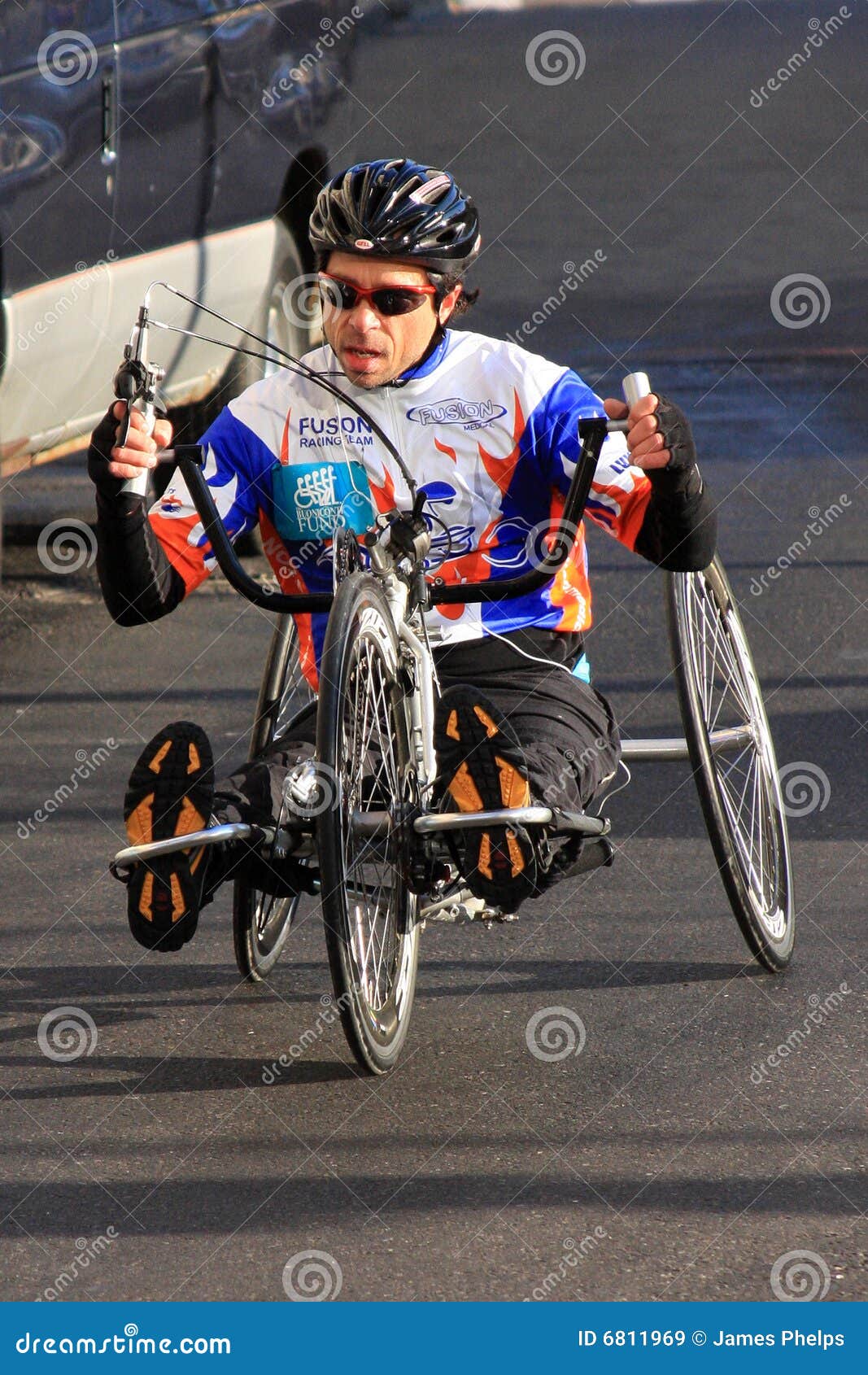 Hand Cycle Marathon Competitor Editorial Stock Image - Image of athlete ...