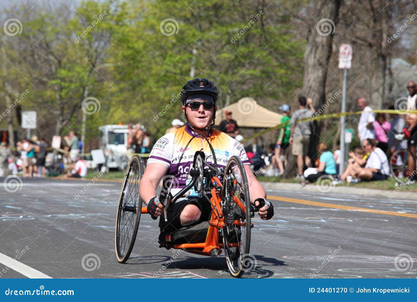 Hand-cycle Racer Boston Marathon Editorial Image - Image of cycle ...