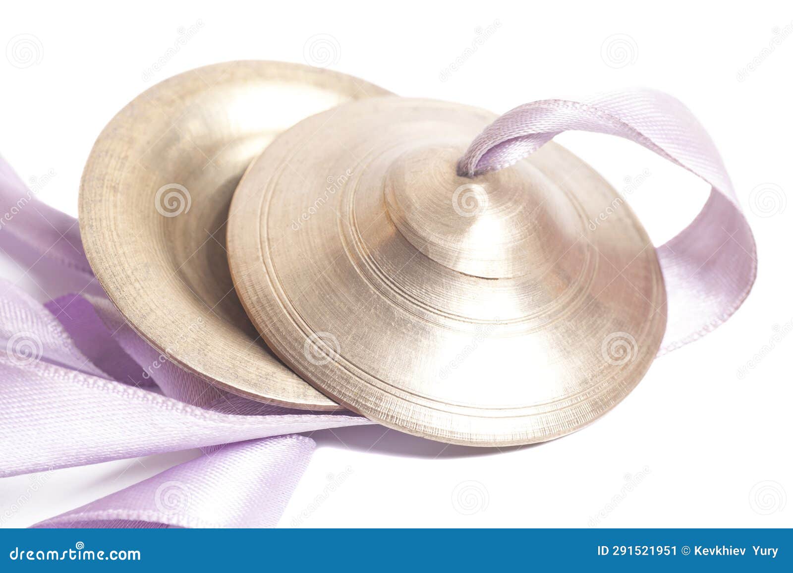 Hand Cymbals Top View Isolated On White Background. Royalty-Free Stock ...