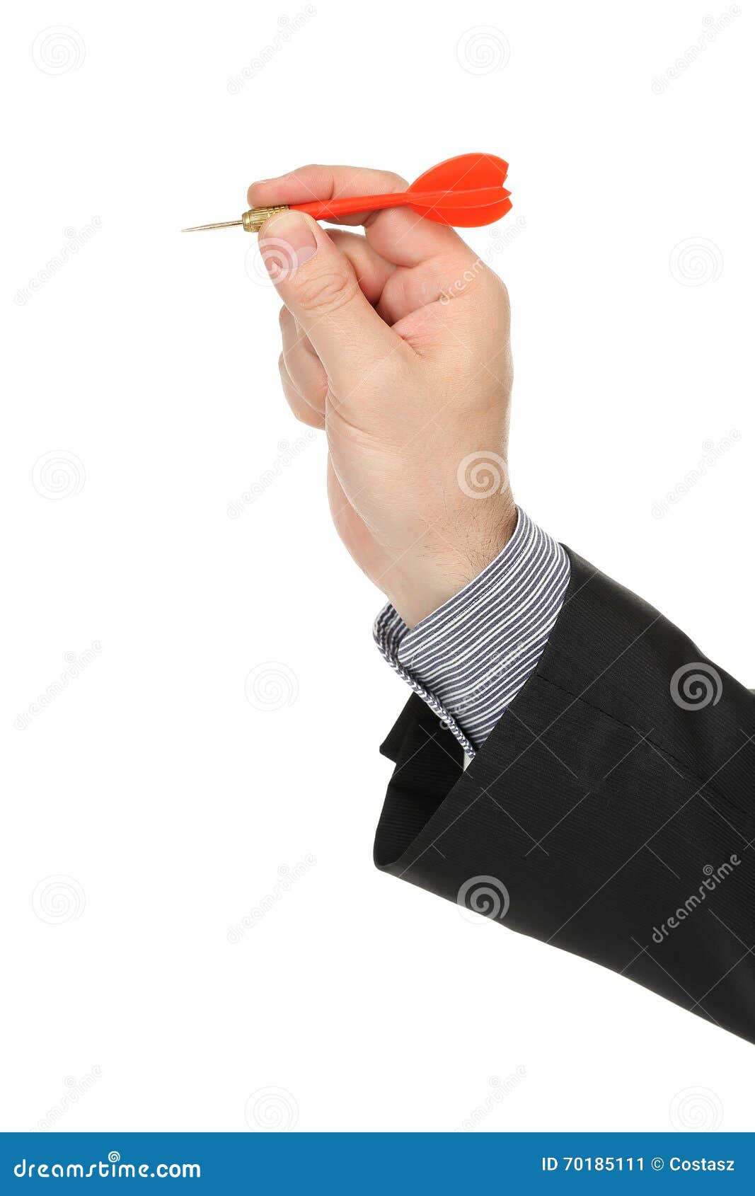 Hand with dart stock image. Image of efficiency, bullseye - 70185111