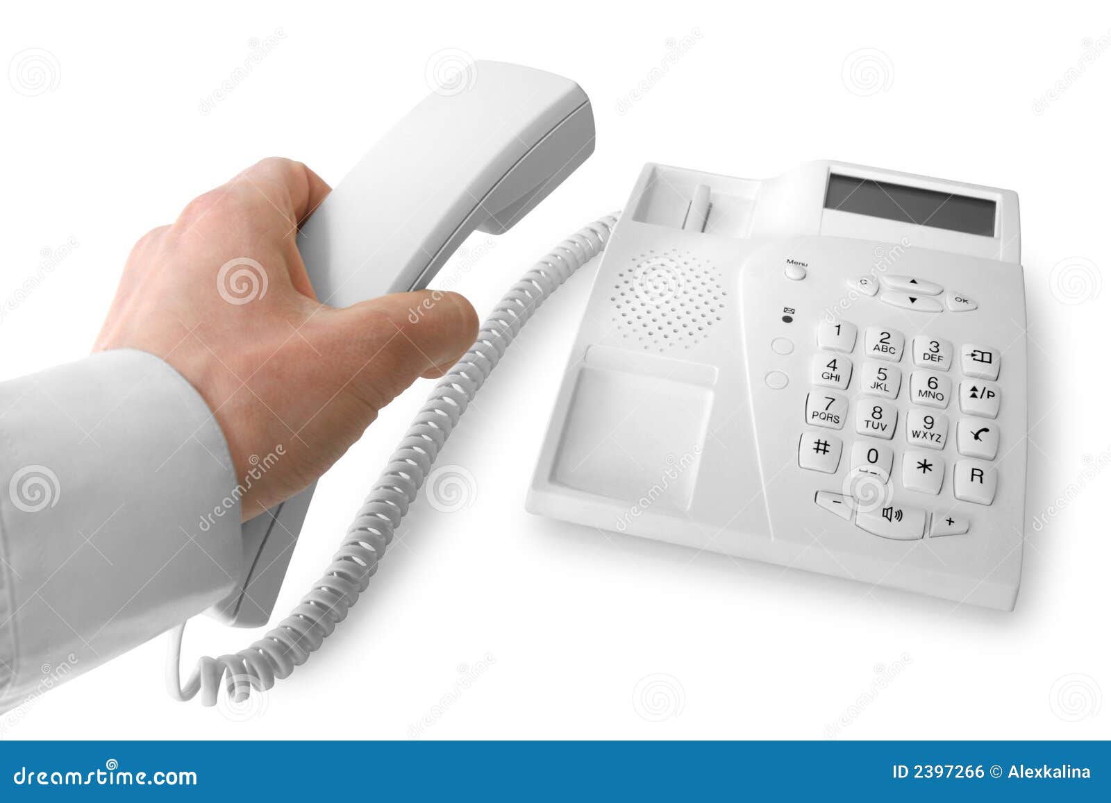 In Hand De Ontvanger Van De Telefoon Stock Foto - Image of antwoorden ...