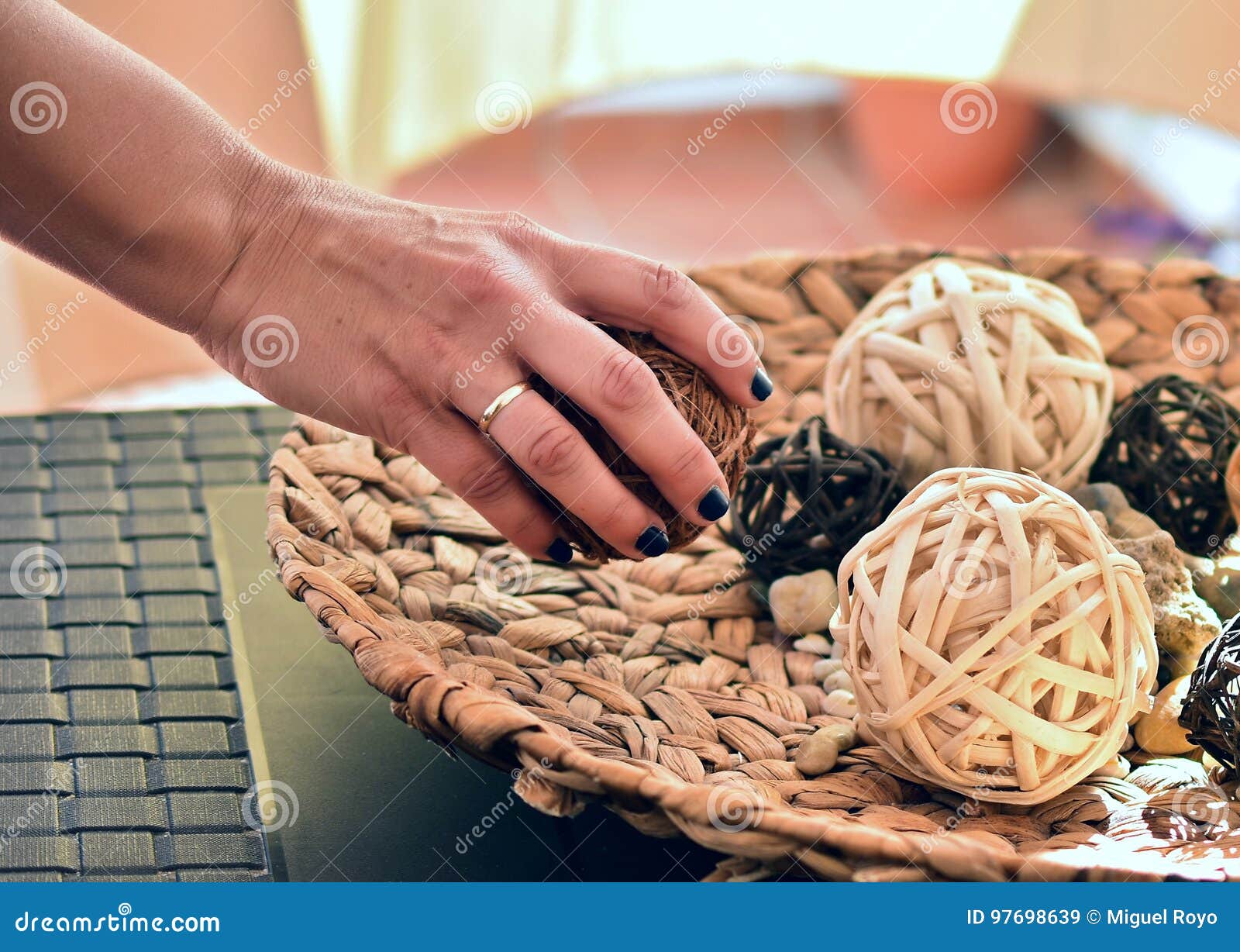 Hand Decorating a Centerpiece Stock Image - Image of design, decorating ...
