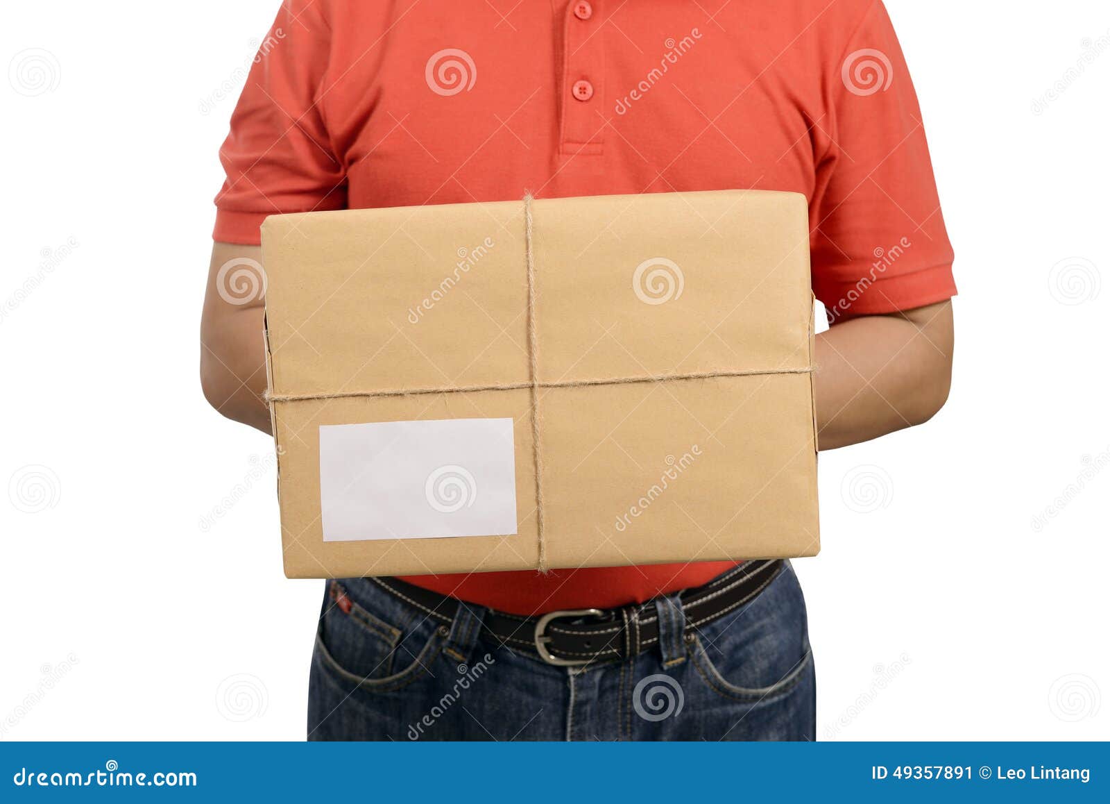Hand Deliver a Package stock image. Image of shot, courier - 49357891