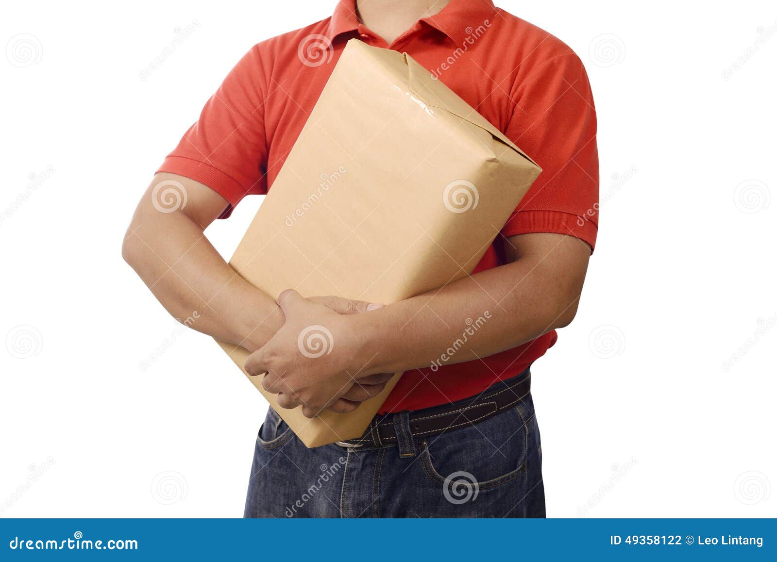 Hand Deliver a Package stock photo. Image of shot, isolated - 49358122