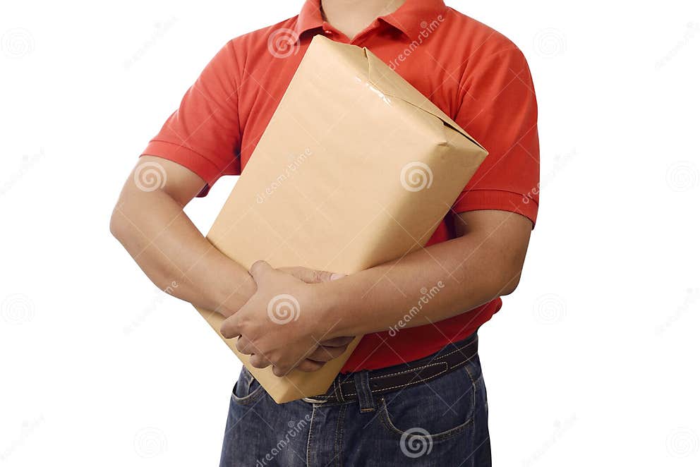 Hand Deliver a Package stock photo. Image of shot, isolated - 49358122