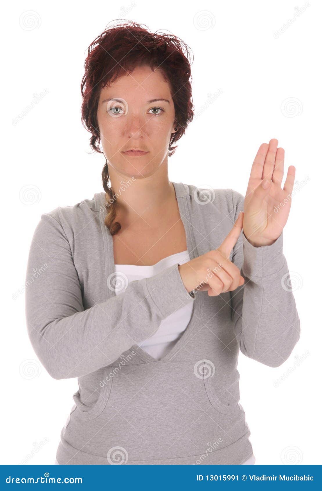 Hand demonstrating, stock image. Image of gestural, hearing - 13015991