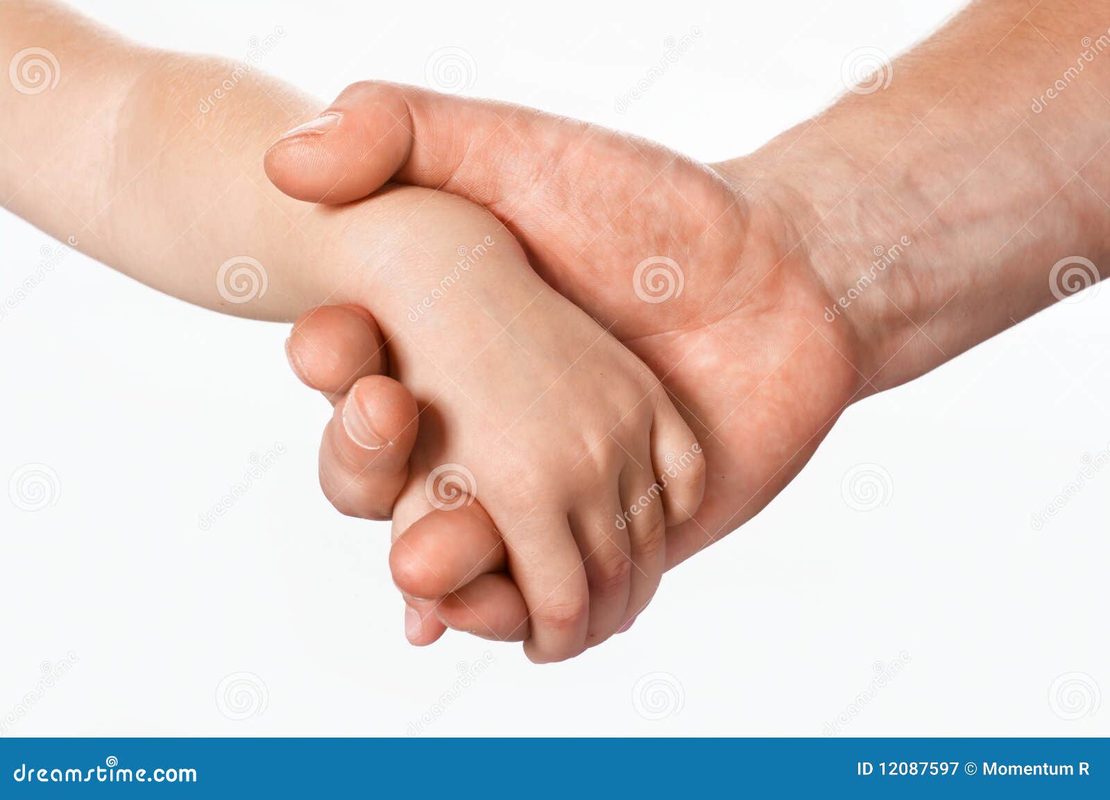 Hand des Vaters stockbild. Bild von nett, schätzchen - 12087597