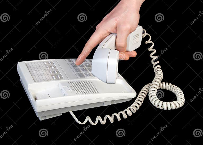Hand dialing number stock photo. Image of network, communications ...