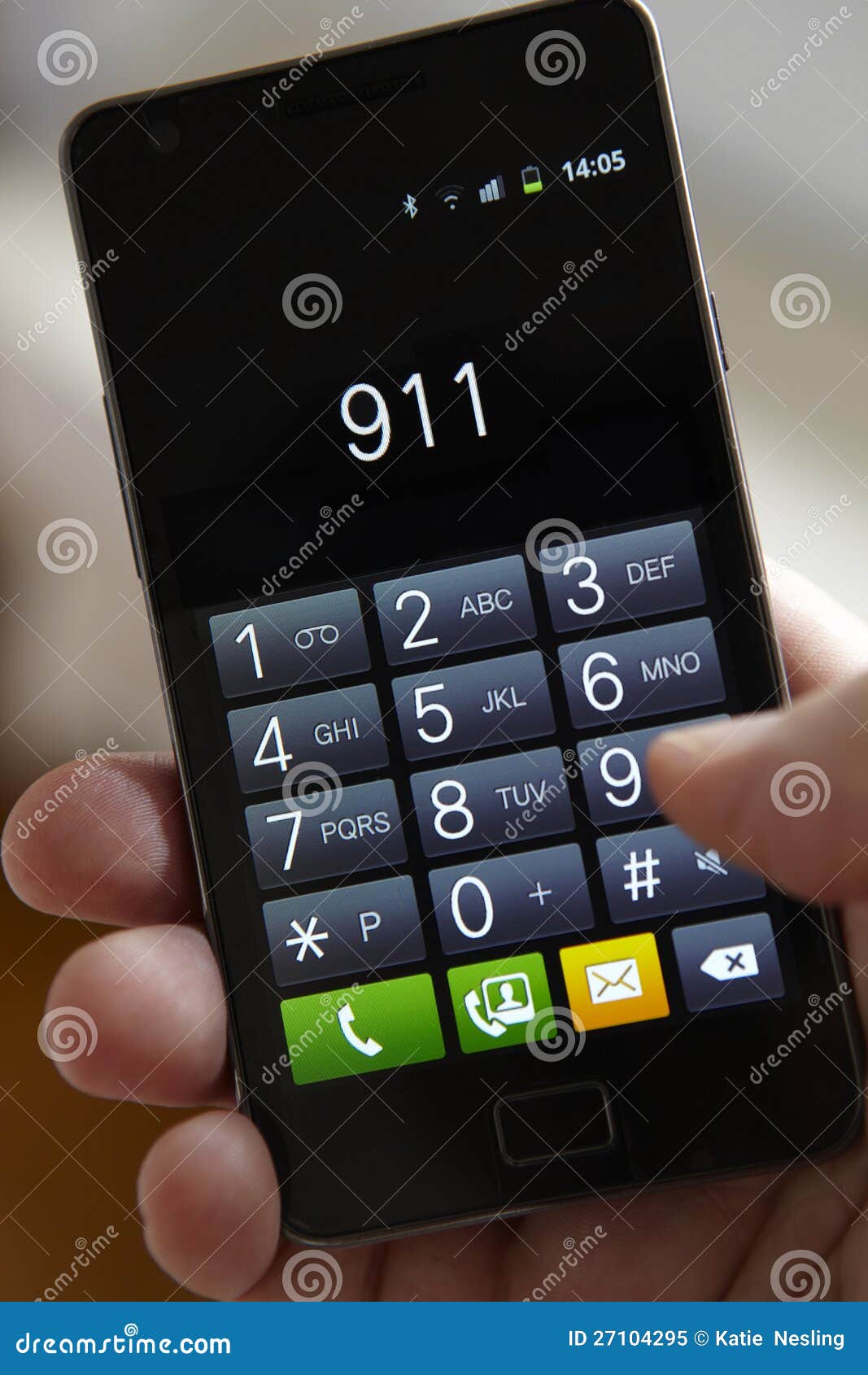 Hand Dialling 911 on Mobile Phone Stock Image - Image of keypad, mobile ...