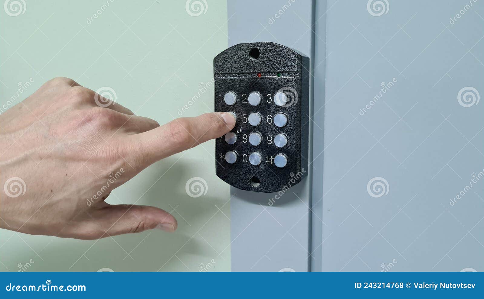 The Hand Dials the Code on the Combination Door Lock. Editorial Stock ...