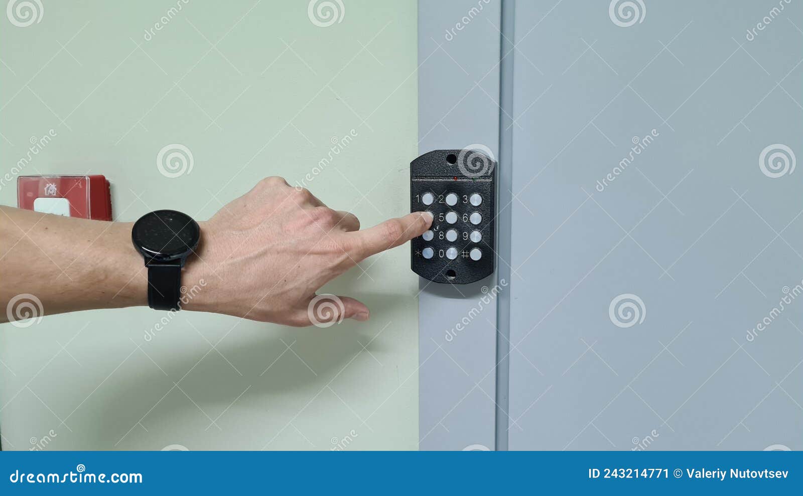 The Hand Dials the Code on the Combination Door Lock. Editorial Photo ...