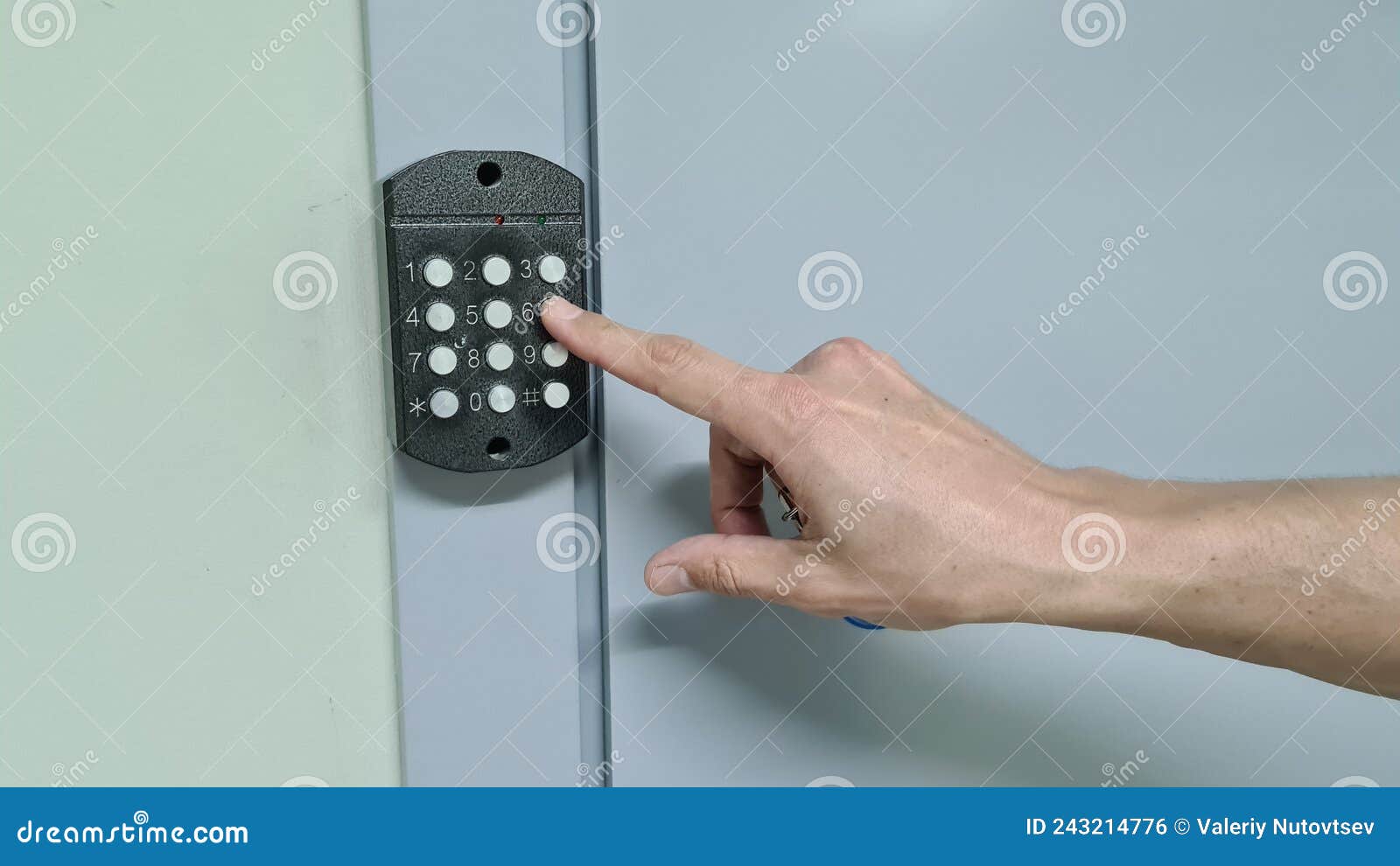 The Hand Dials the Code on the Combination Door Lock. Editorial Photo ...