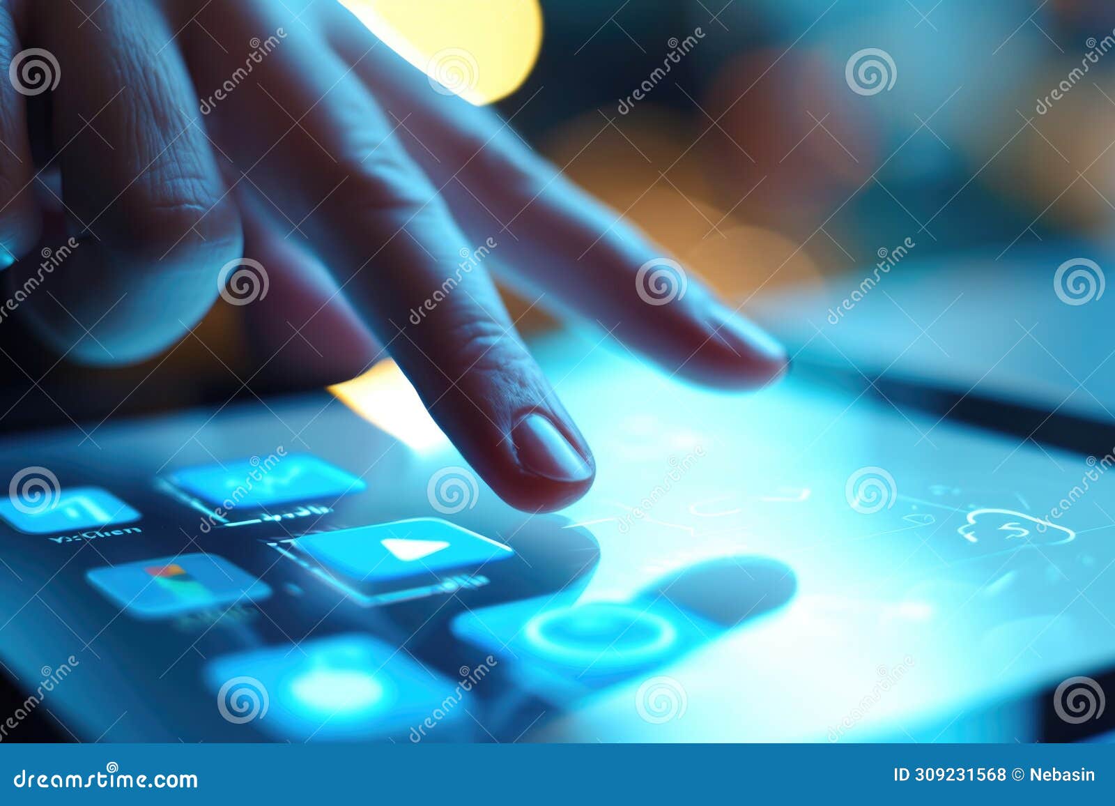 A Hand Dials, Scrolls, and Types on a Smartphone, Fingers Navigating ...