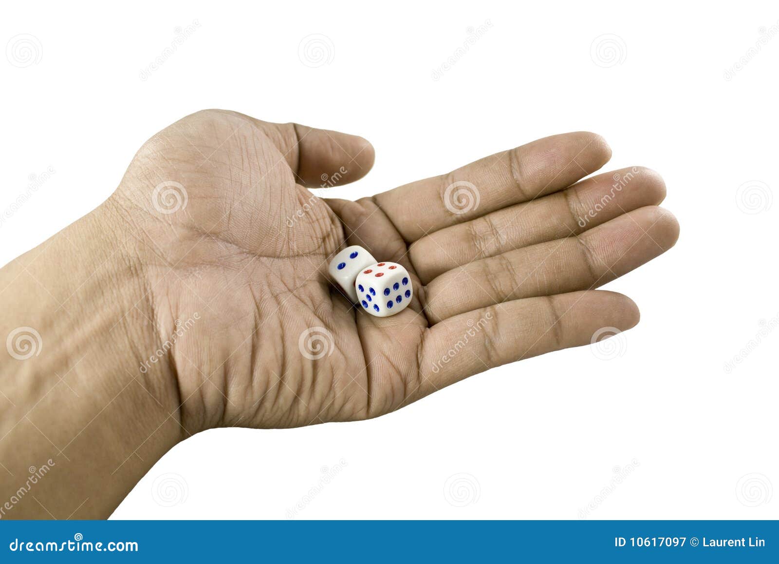 Hand Throwing Dice