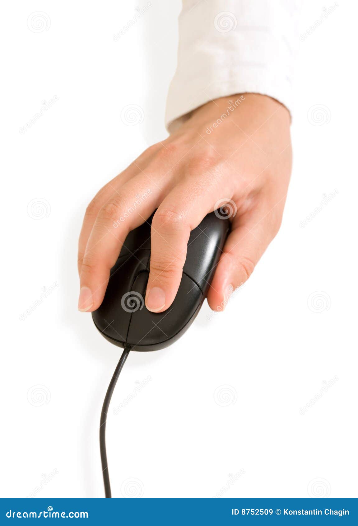 Hand, Die Eine Computermaus Nimmt Stockbild - Bild von laufwerk, hand ...