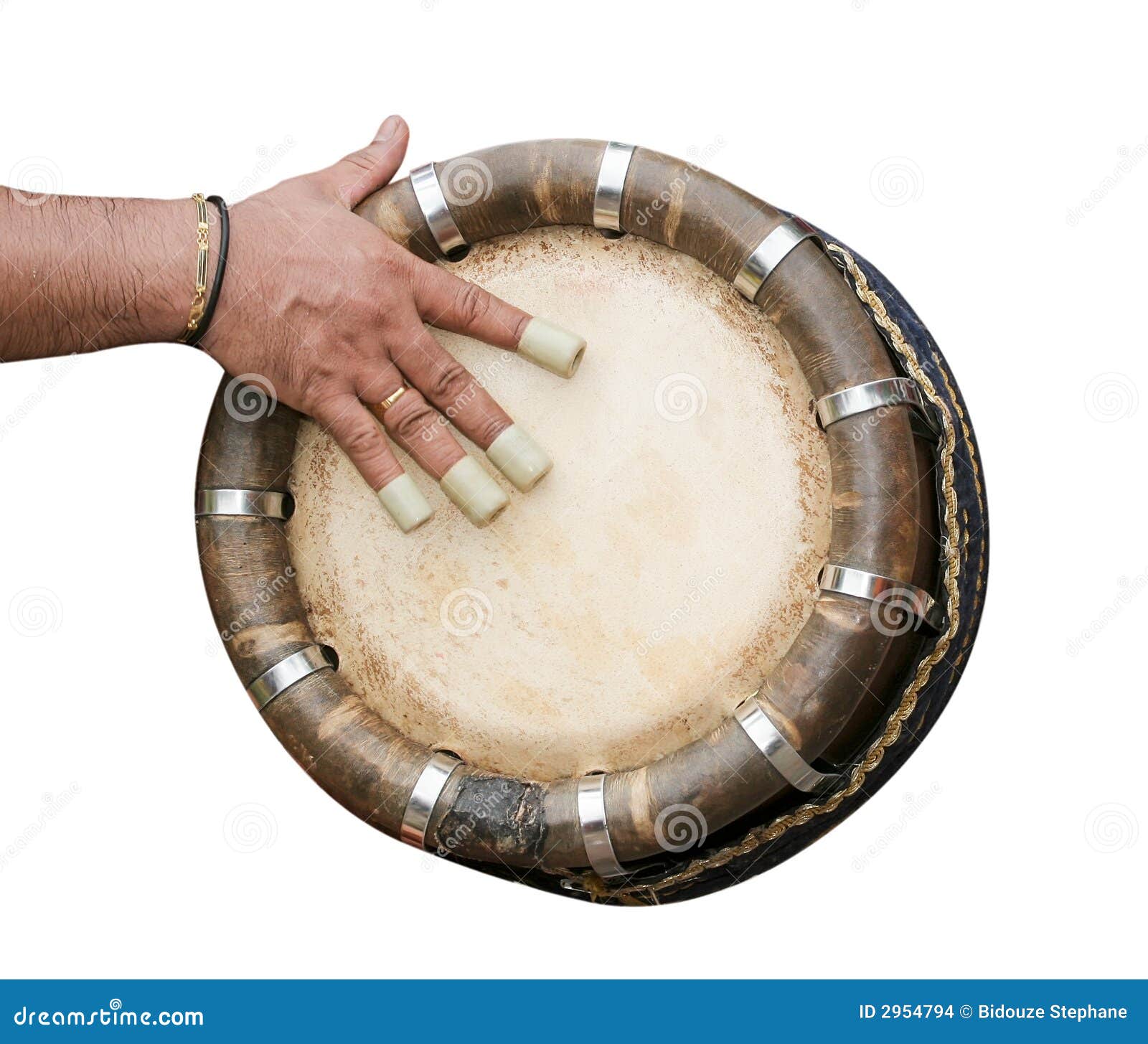 Hand Die Indische Trommel Raakt Stock Foto - Image of tafel, azië: 2954794