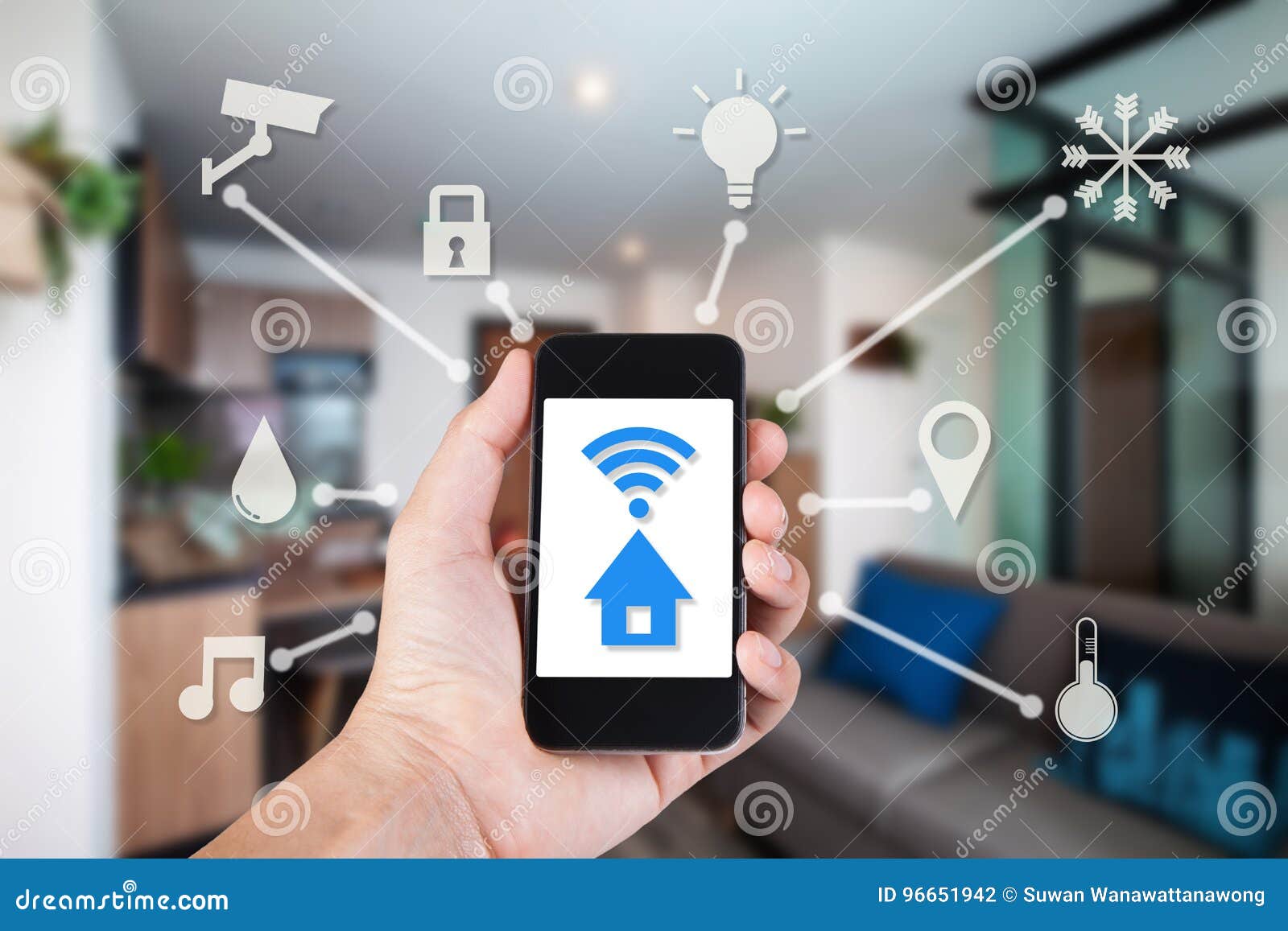 Hand Die Smartphone Gebruiken Door App Slim Huis Op Mobiel Stock Foto ... Hand Die Smartphone Gebruiken Door App Slim Huis Op Mobiel Stock Foto ...