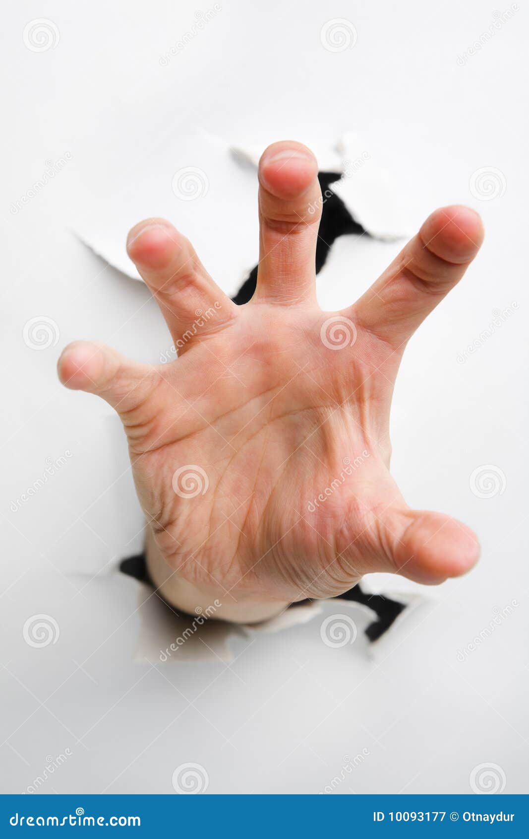 Hand, Die Versucht Zu Ergreifen Stockbild - Bild von sprung, wand: 10093177