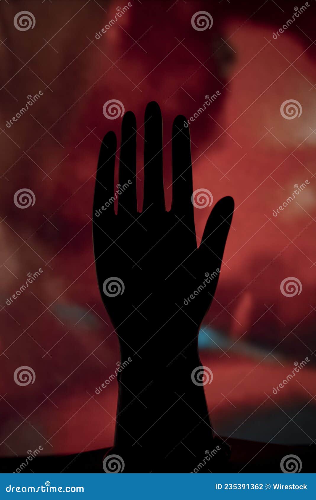Hand in dimmed light stock photo. Image of clairvoyant - 235391362